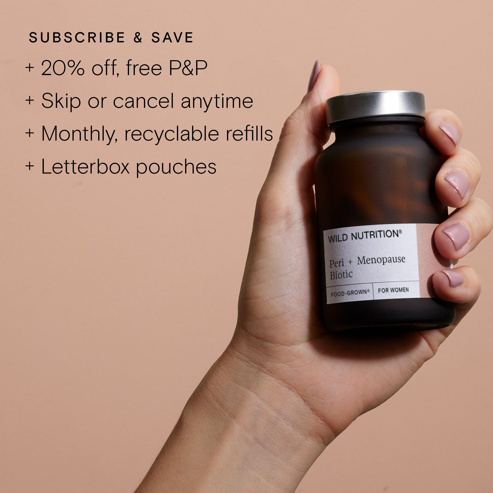 Food-Grown Peri + Menopause Biotic | Natural Perimenopause Supplements